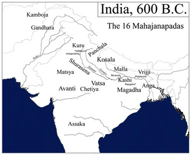 16 Mahajanapadas (with Capital) - wbpscupsc
