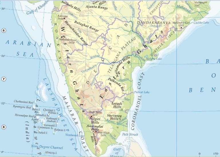 List of Important Plateaus & Mountain Ranges in India - with Map